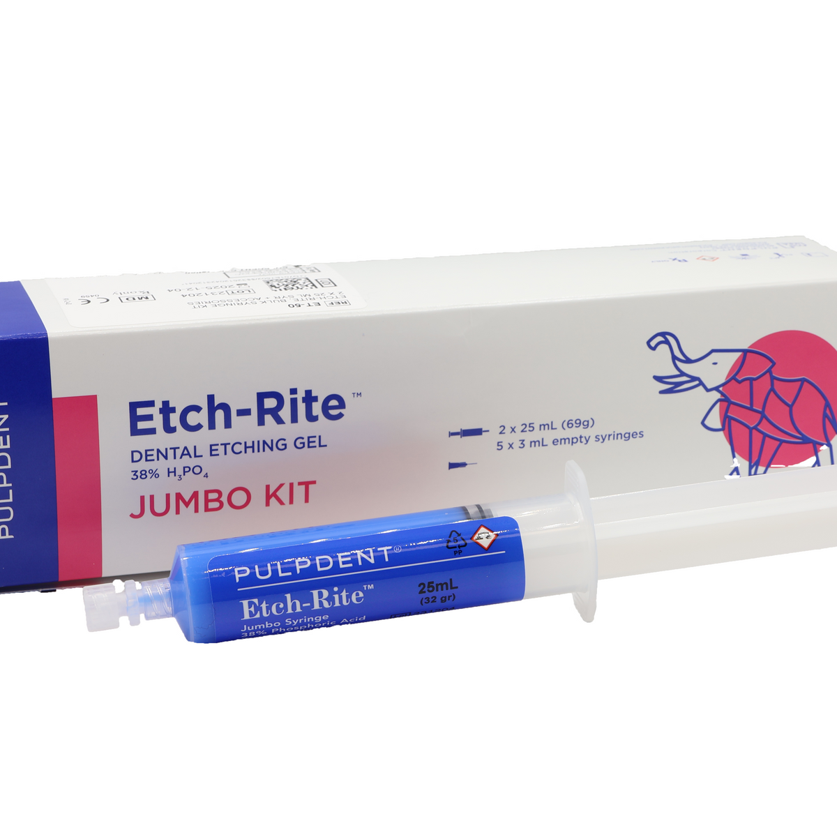 Etch-Rite Etching Gel – Jumbo Etch Rite 2/Pack for Dental Professionals – 3Z Dental
