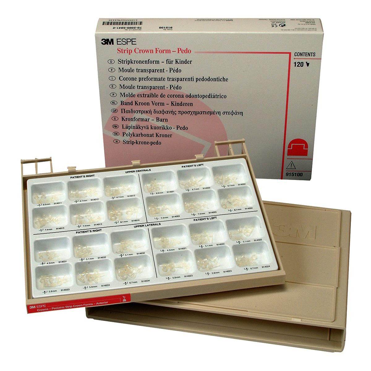 Strip Crown Forms Primary Anterior Starter Kit 120/Box – 3Z Dental