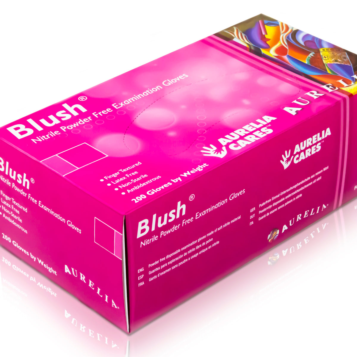 Aurelia Blush Nitrile Exam Gloves - Powder-Free, Pink, 200/Box – 3Z Dental