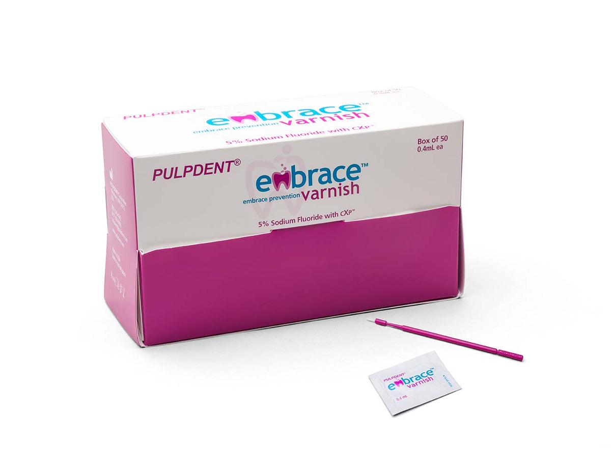 Embrace Varnish 5% Sodium Fluoride with CXP – Advanced Dental ...
