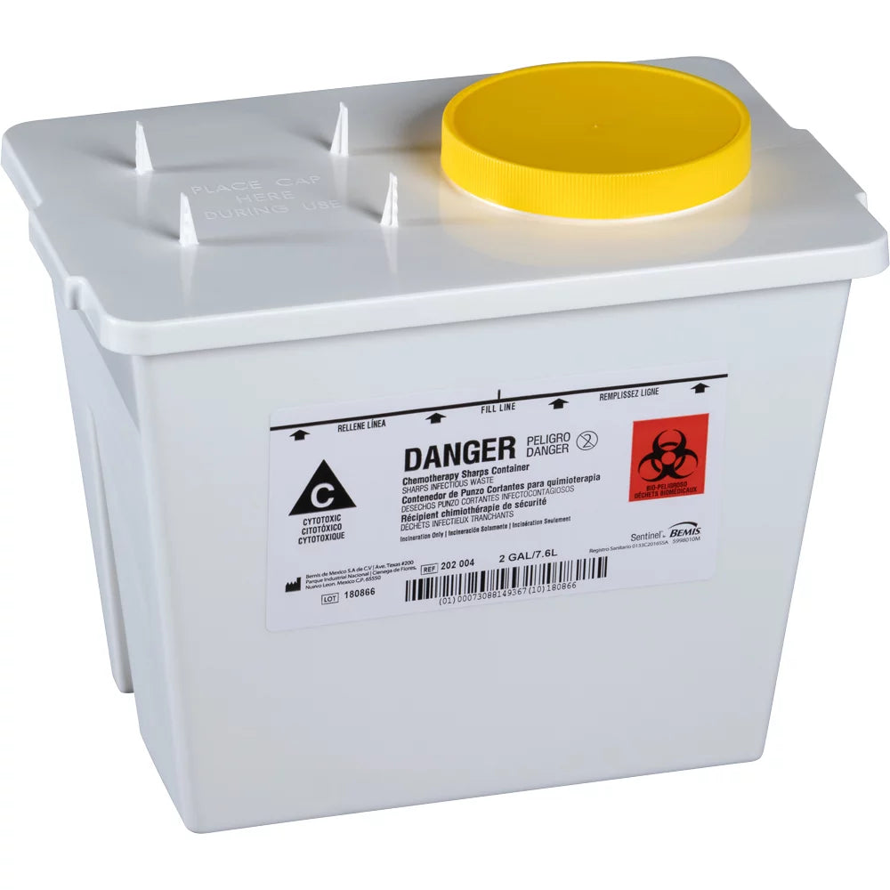 Sentinel® Chemo Container, 2 Gallons | Safe & Secure Chemotherapy Waste ...