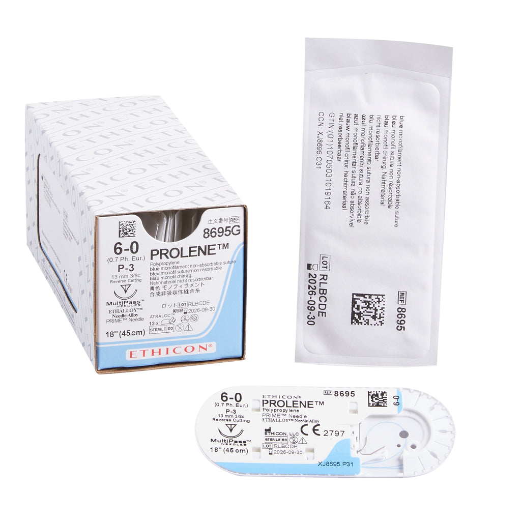 PROLENE™ Polypropylene Blue Monofilament Nonabsorbable Sutures – P-3, Precision Point Reverse ...