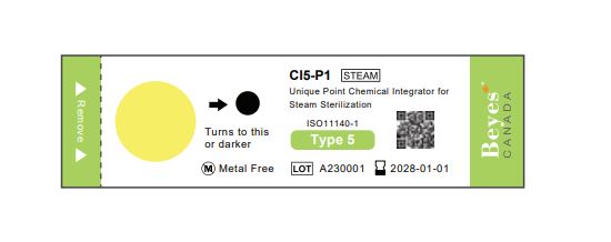 CI5-P1 Unique Point Chemical Integrator for Steam Sterilization | 200 ...
