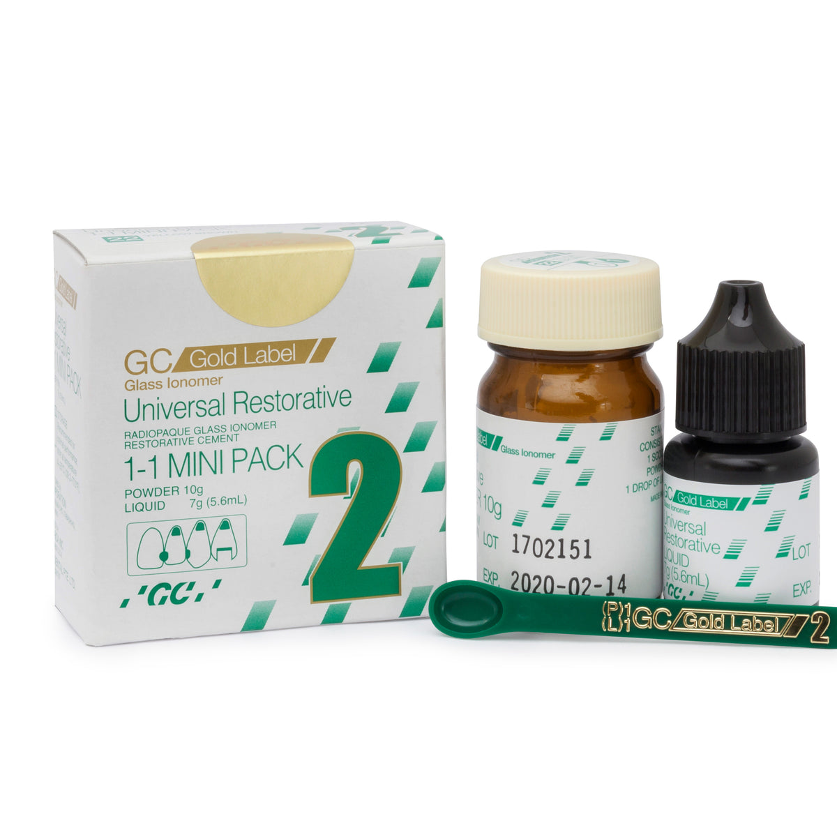 GC Fuji II® Glass Ionomer Restorative, 1:1 Powder/ Liquid Package - Go ...