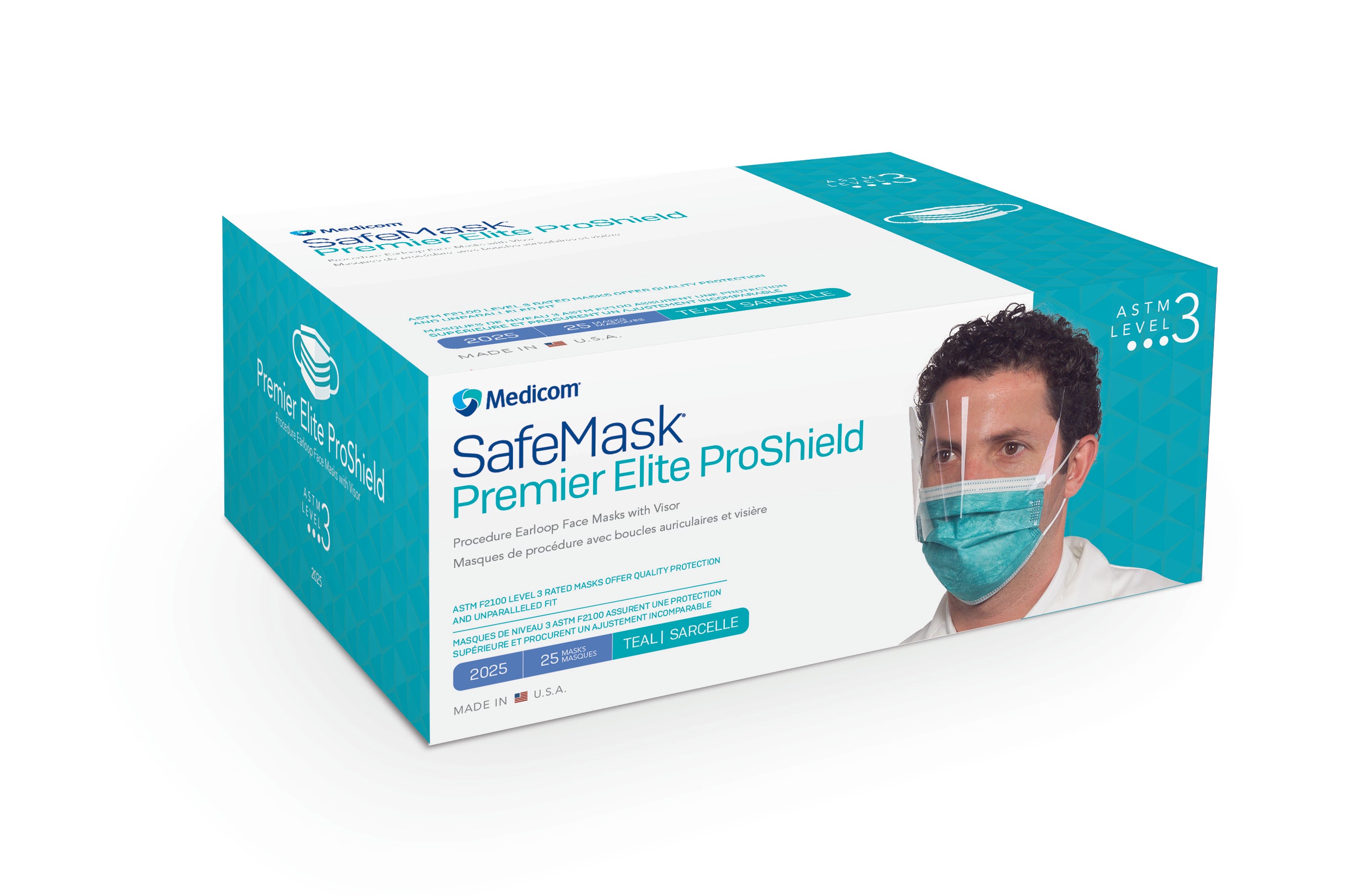 Safe Mask Pro-Shield Masks – ASTM Level 3, 25/Pkg – 3Z Dental