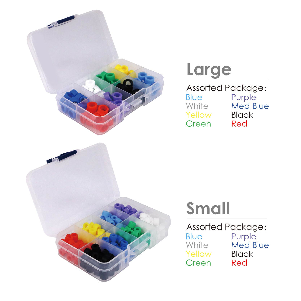 Silicone Instrument Code Rings - 100/Box | Color-Coding for Easy ...