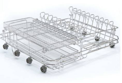 Rack for 10 trays and two baskets, HYDRIM C61 – 3Z Dental