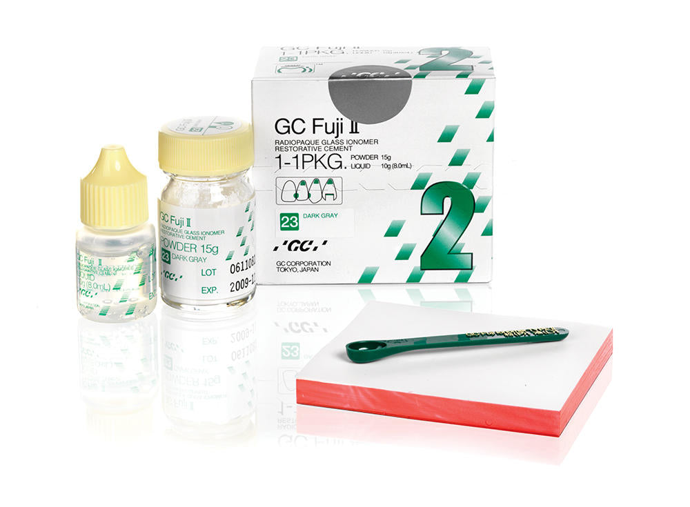 GC Fuji II® Glass Ionomer Restorative, 1:1 Powder/Liquid Package ...