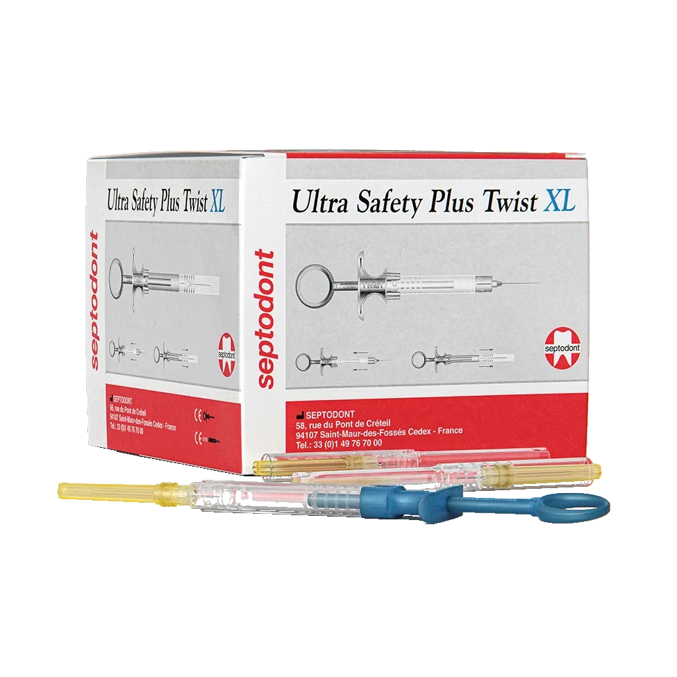 Septoject® Dental Hypodermic Ultra Safety Plus Twist XL Needles, 100 ...