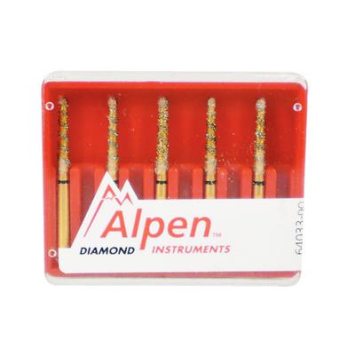 Alpen® TurboCut™ Diamond Burs – FG, Super Coarse, Black, 5/Pkg | High ...