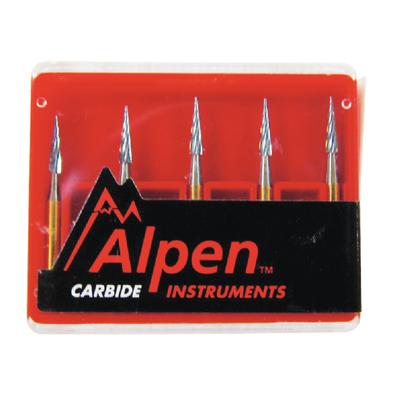 Alpen® Carbide Trimming and Finishing Burs – FG, Tapered 12 Flutes ...