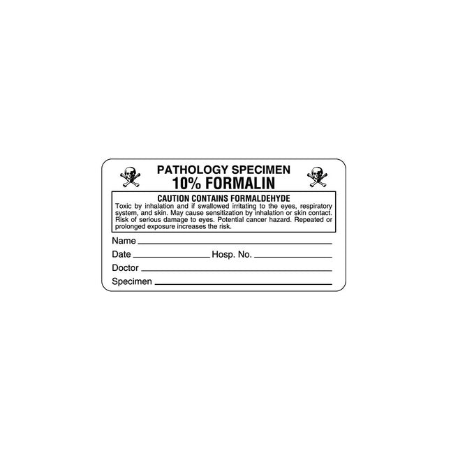 Medical Label, Pathology, White | Clear and Durable Label for Pathology ...