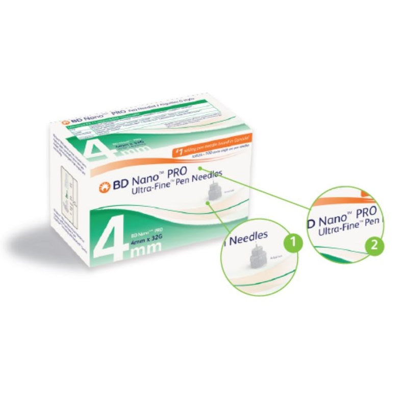 BD Nano™ PRO, Ultra-Fine™ Pen Needles, 32G x 4mm – 3Z Dental