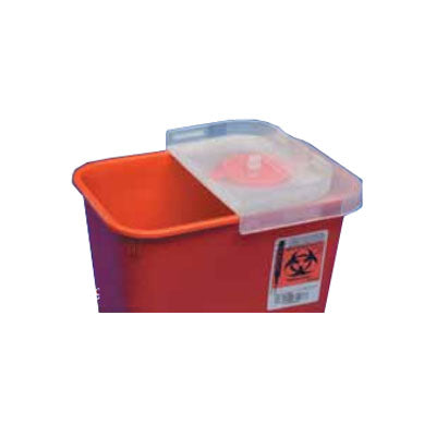 SharpSafety™ Large Volume Sharps Container | Hinged Lid for Secure and ...