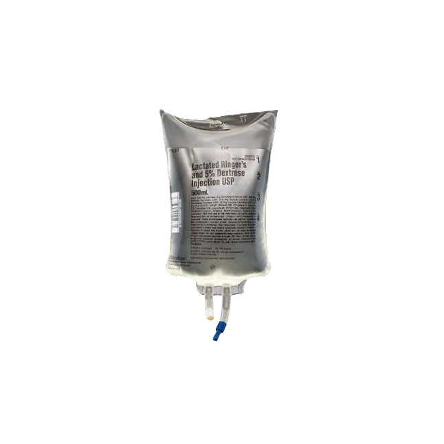 Lactated Ringers and 5% Dextrose Injection Solution – 500mL IV Fluid ...
