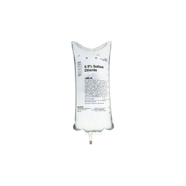 Irrigation Solution, 0.9% Sodium Chloride, Baxter Sterile Container ...