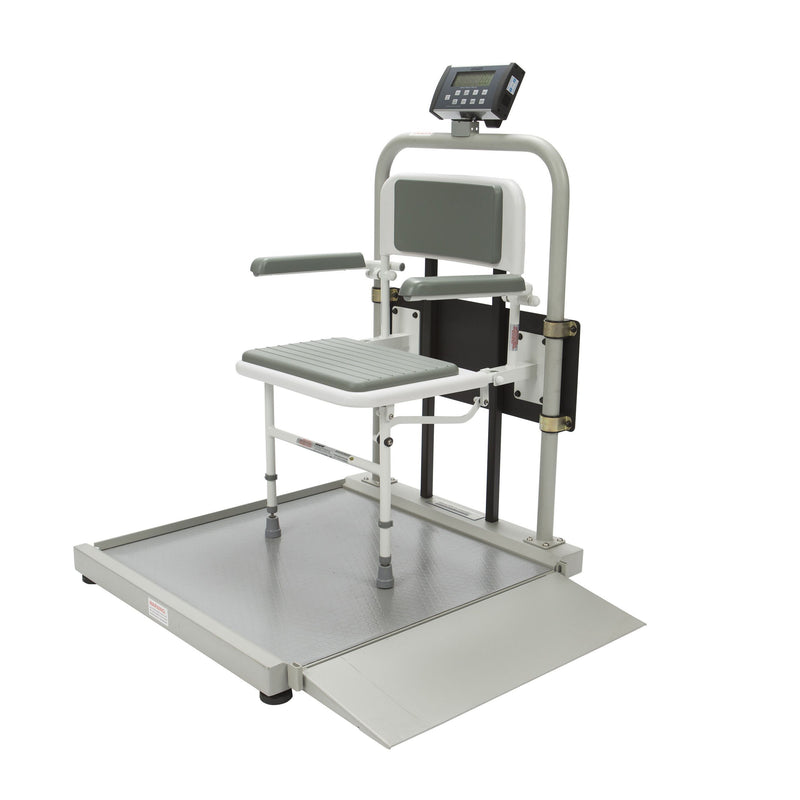 Digital Wheelchair Ramp Scale with Fold-Away Seat – 3Z Dental