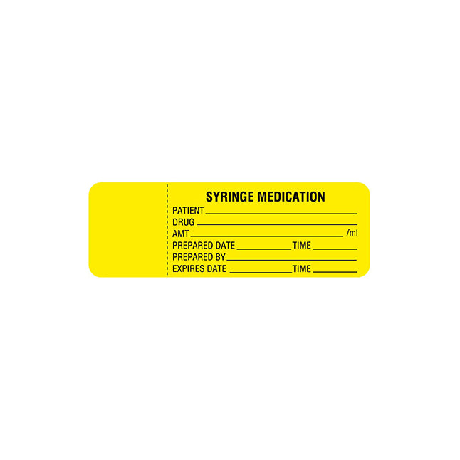 Irrigation Solution, Syringe Medication Label | Clear and Accurate ...